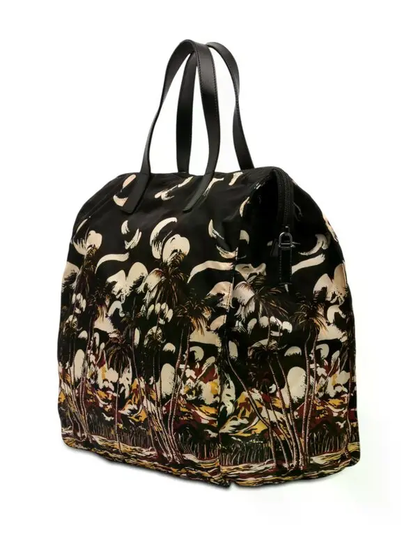 Prada 2013-2025 Tessuto Stampato Satchel - Black