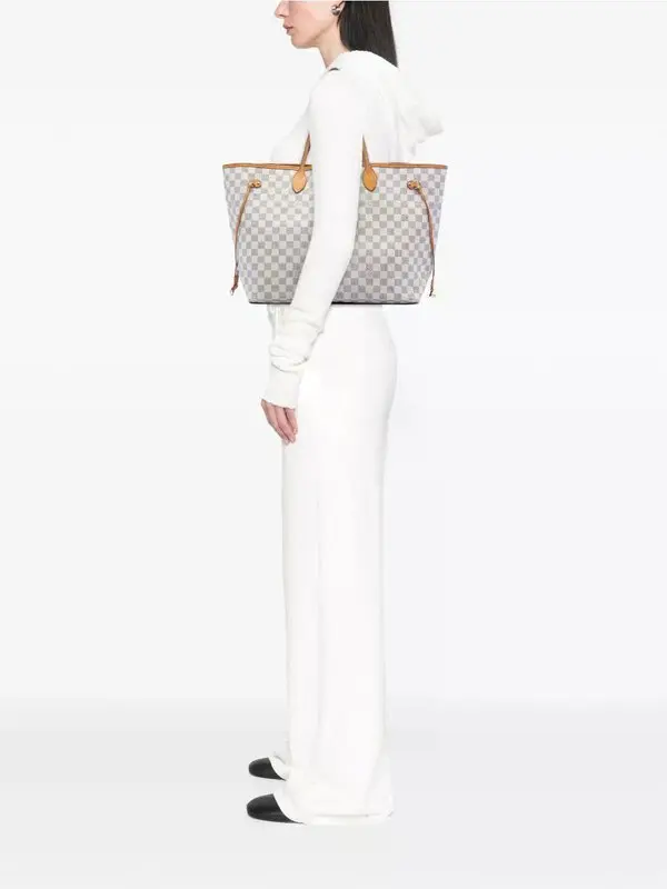 LOUIS VUITTON 2012 Damier Azur Neverfull Gm Tote Bag - White