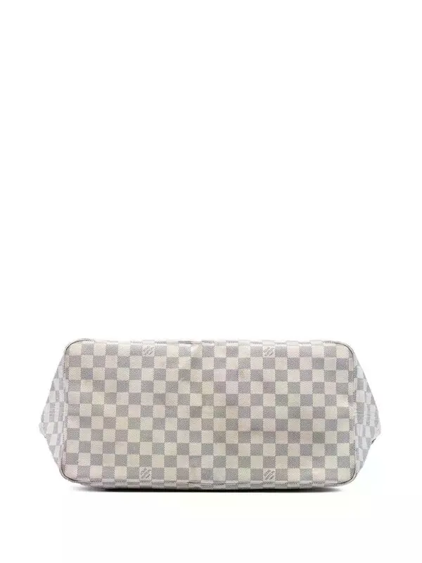 LOUIS VUITTON 2012 Damier Azur Neverfull Gm Tote Bag - White