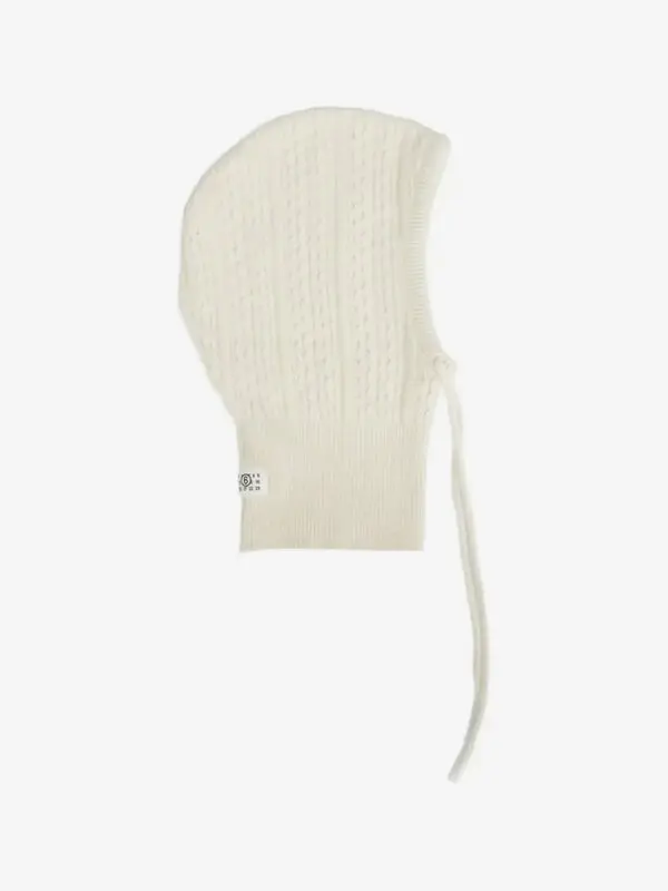 MAISON MARGIELA Wool Blend Hood - Off White