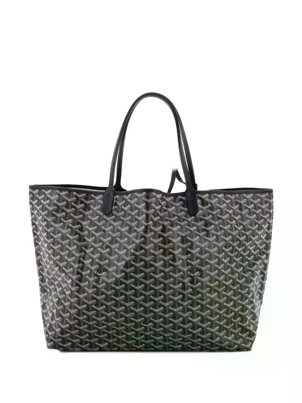 Goyard Saint Louis Coated Canvas Gm Tote Bag - Black