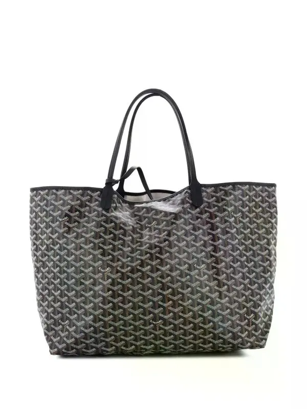Goyard Saint Louis Coated Canvas Gm Tote Bag - Black