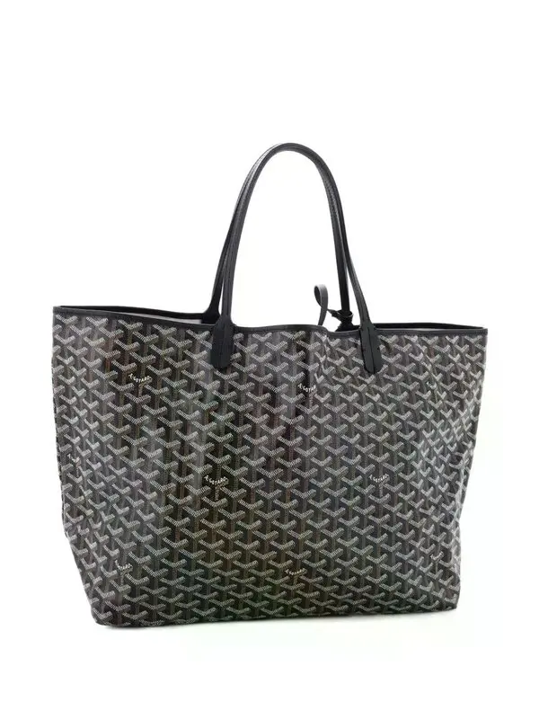 Goyard Saint Louis Coated Canvas Gm Tote Bag - Black