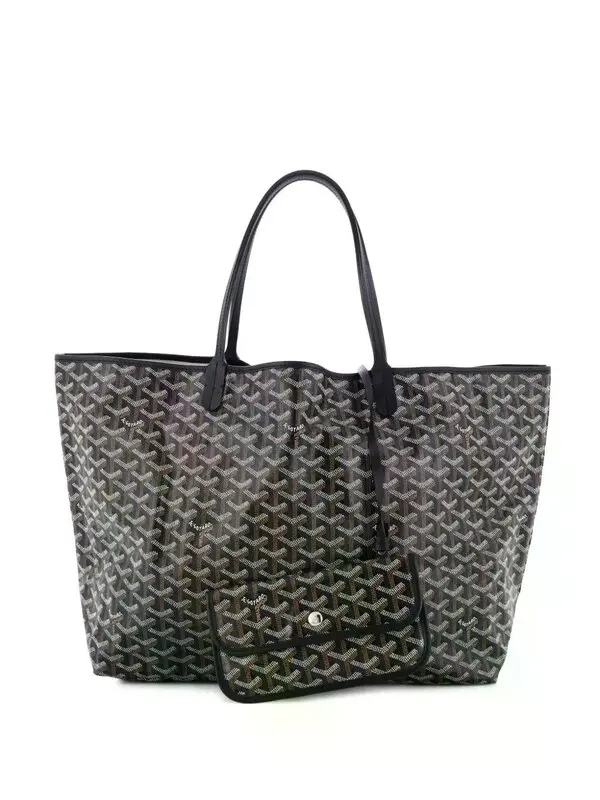 Goyard Saint Louis Coated Canvas Gm Tote Bag - Black