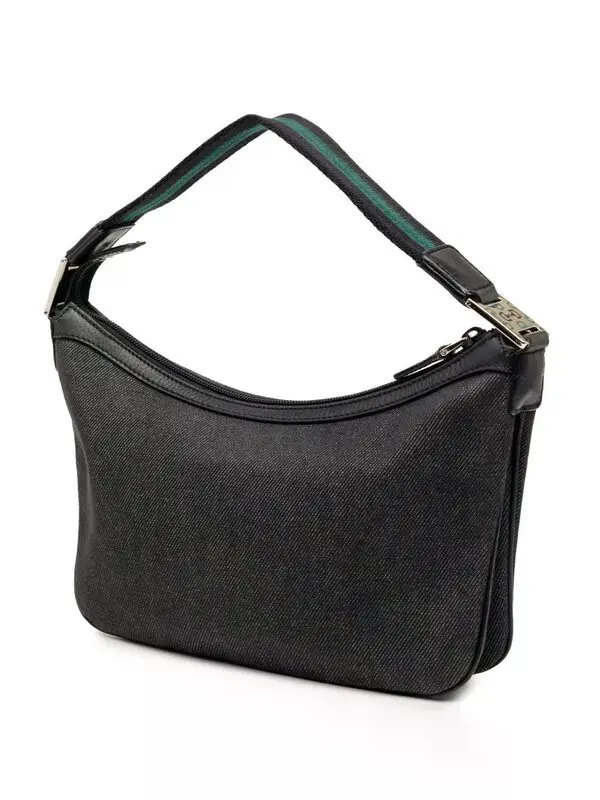 Gucci Denim Web Shoulder Bag
