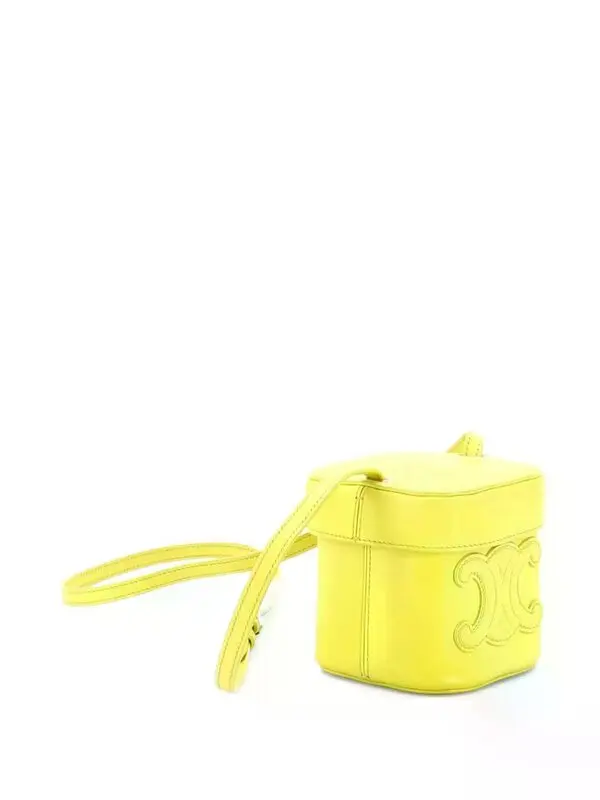 Celine Cuir Triomphe Box Bag - Yellow