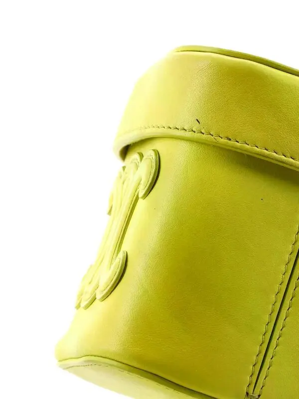 Celine Cuir Triomphe Box Bag - Yellow