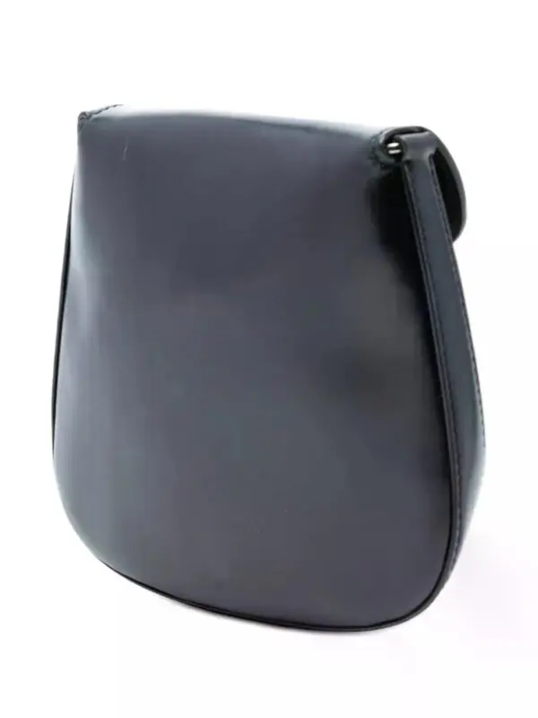 Prada Mini Spazzolato Cleo Flap Crossbody Bag 2000-2013 - Black