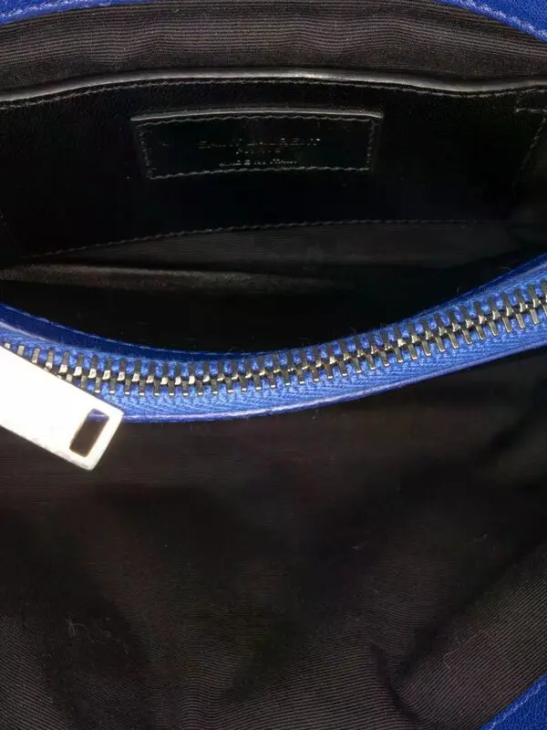 Saint Laurent 2017 Medium Monogram College Satchel - Blue