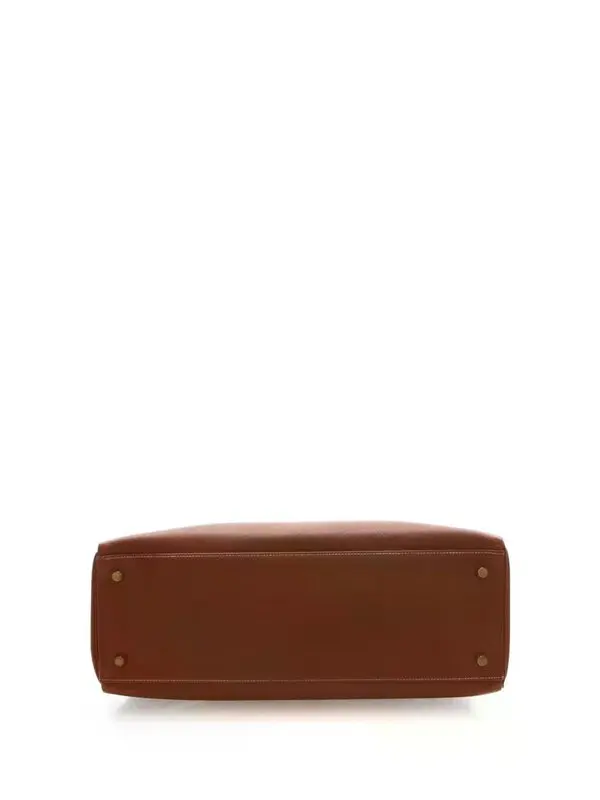 Hermès 1993 Courchevel Kelly Retourne 35 Satchel - Brown