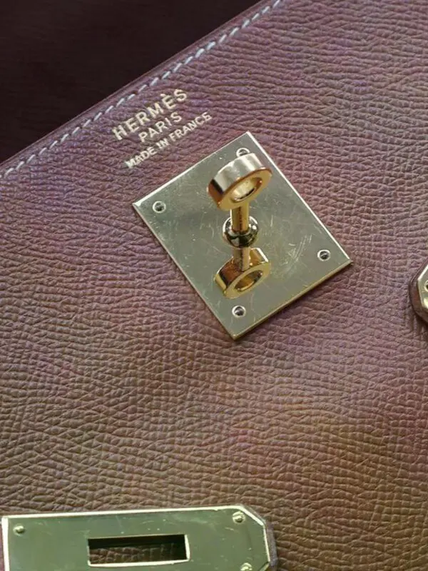 Hermès 1993 Courchevel Kelly Retourne 35 Satchel - Brown