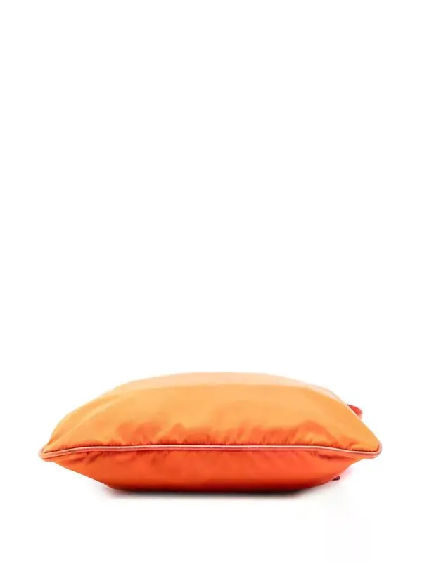 Prada Tessuto Zip Top Crossbody Bag - Orange