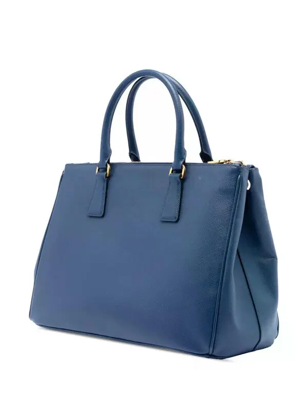 Prada Saffiano Lux Galleria Double Zip Satchel