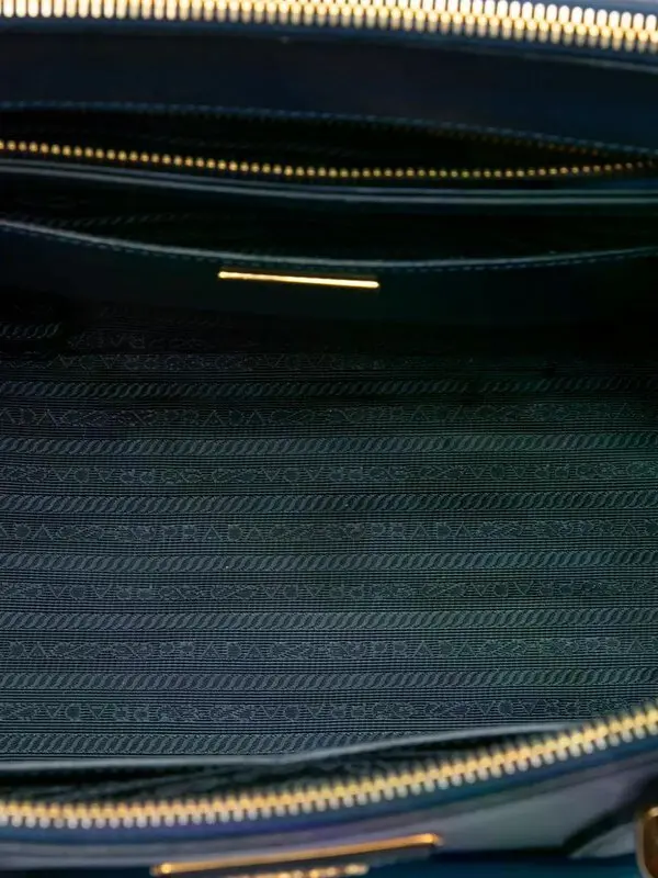 Prada Saffiano Lux Galleria Double Zip Satchel