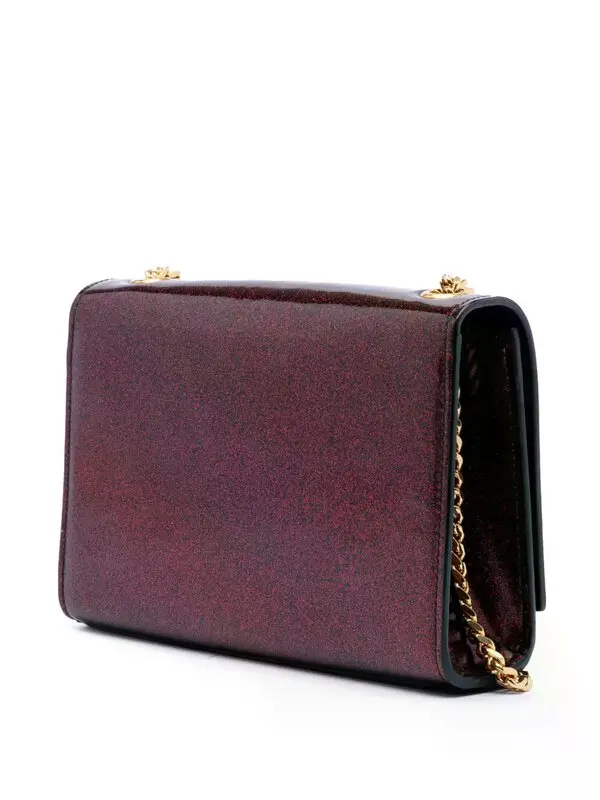 Saint Laurent 2018 Small Glitter Patent Monogram Kate Crossbody Bag