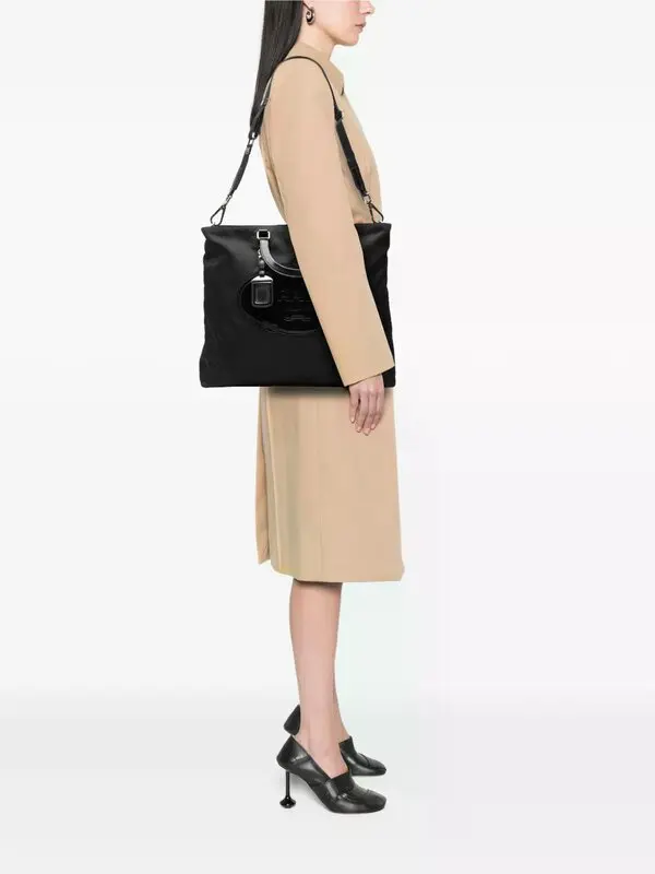Prada 2000-2025 Tessuto Canapa Logo Satchel