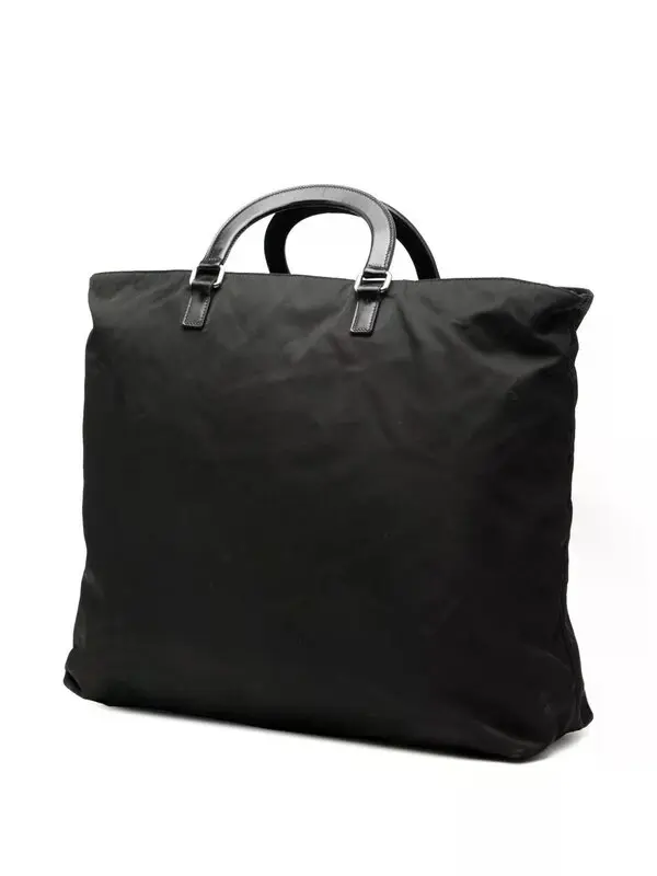 Prada 2000-2025 Tessuto Canapa Logo Satchel