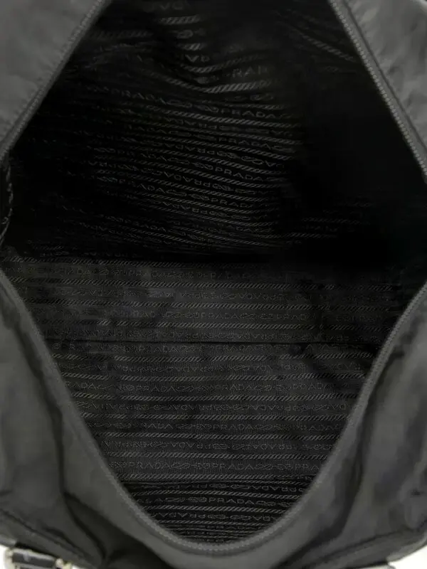 Prada 2000-2025 Tessuto Canapa Logo Satchel