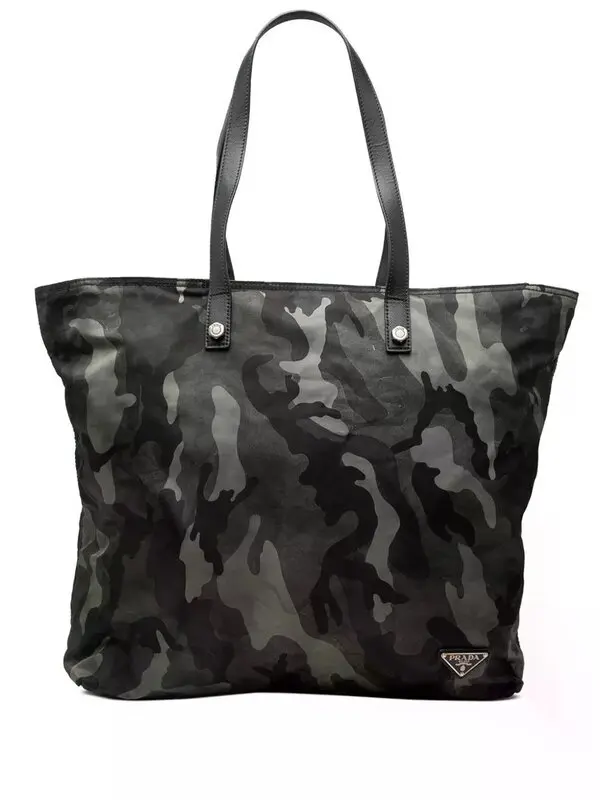 Prada Tessuto Camouflage Tote Bag