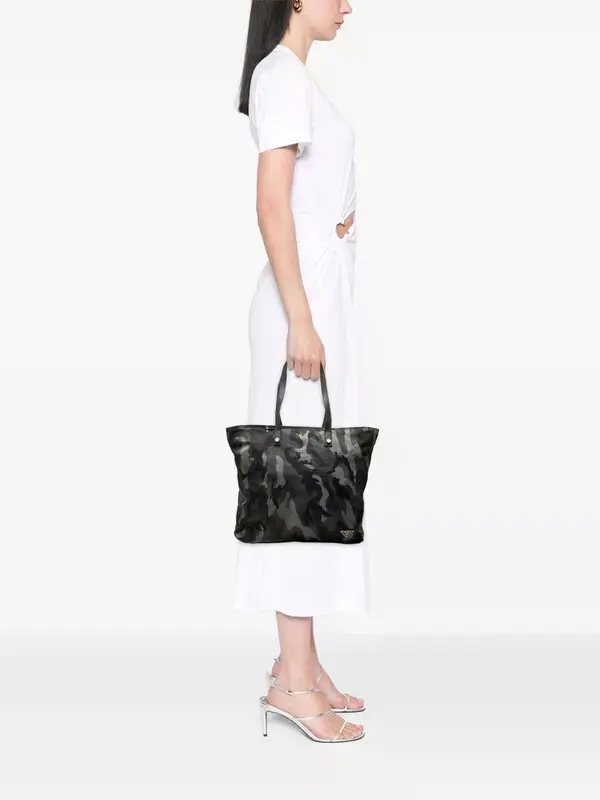 Prada Tessuto Camouflage Tote Bag