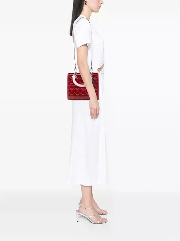 Dior 2013 Medium Patent Cannage Lady Satchel