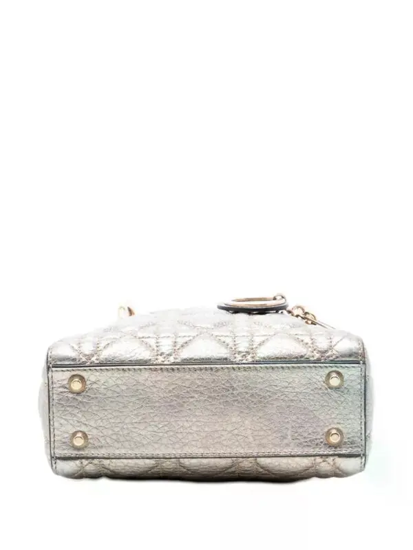 Dior 2017 Mini Lady Satchel - Silver