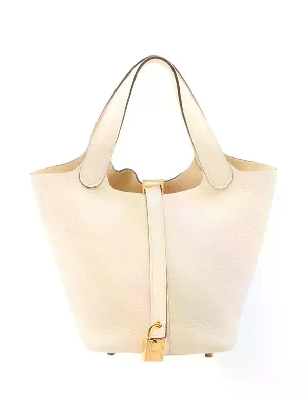Hermès 2021 Clemence Picotin Lock 18 Handbag - Brown
