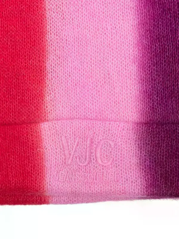 Versace 2000s Colour-block Beanie Hat