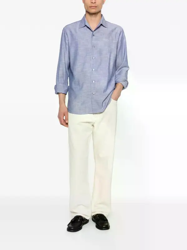 Brioni Buttoned Marcelo Shirt - Blue