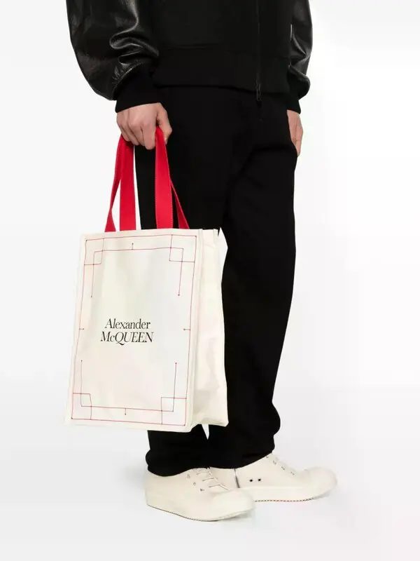 Alexander McQueen Logo-print Tote Bag