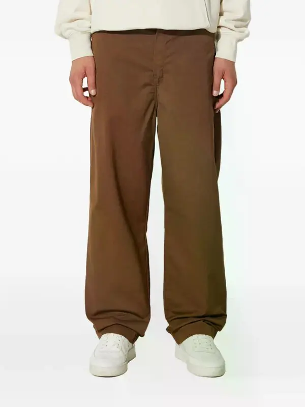 Carhartt Work In Progress Logo-patch Trousers - Brown