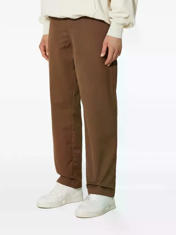 Carhartt Work In Progress Logo-patch Trousers - Brown