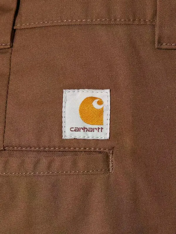 Carhartt Work In Progress Logo-patch Trousers - Brown