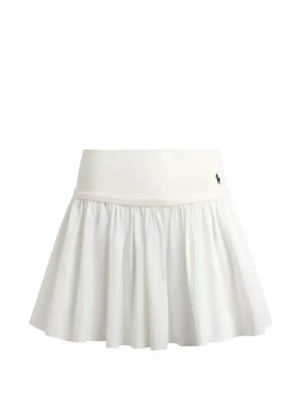 Polo Ralph Lauren Lila Logo-waistline Skirt - White