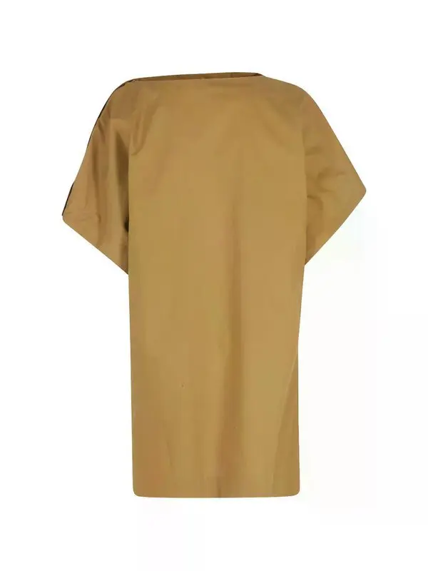 Soeur Buttoned-shoulder Top - Brown