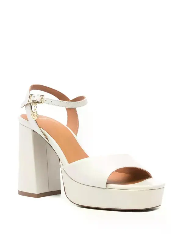 Maje Platform Block-heel Sandals - White
