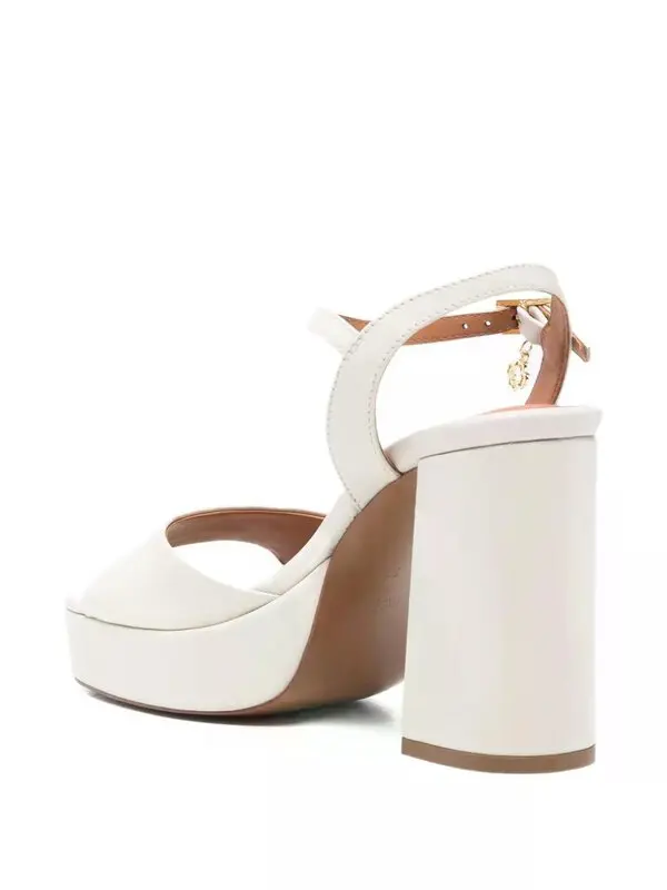 Maje Platform Block-heel Sandals - White