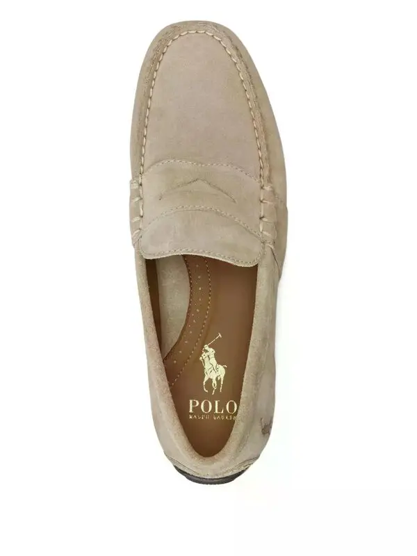 Polo Ralph Lauren Reynold Hand-stitched Suede Loafers - Neutrals