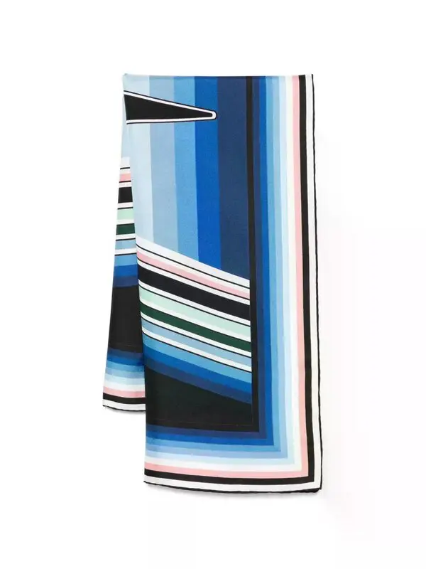 Casablanca Silk Scarf - Blue