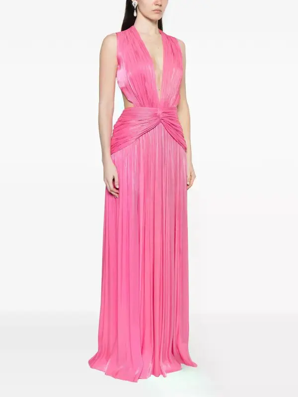 Costarellos Cutout-detail Maxi Dress - Pink
