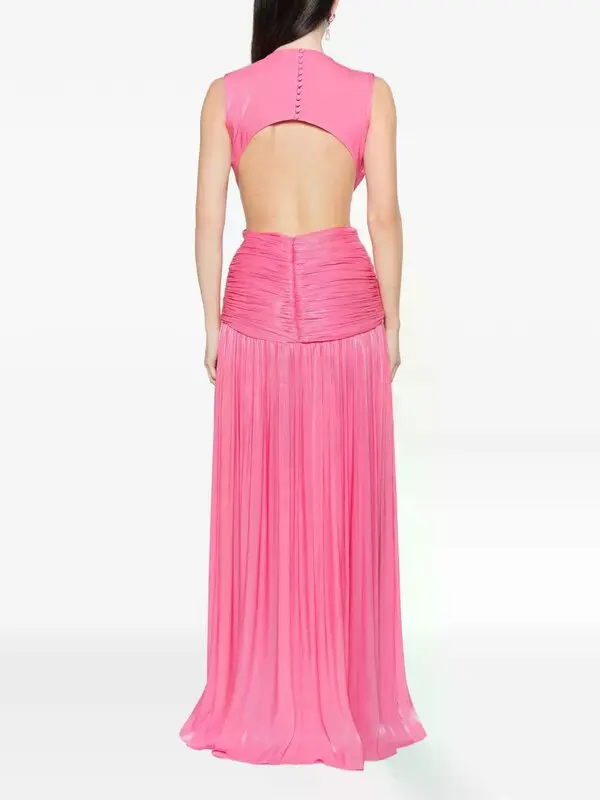 Costarellos Cutout-detail Maxi Dress - Pink