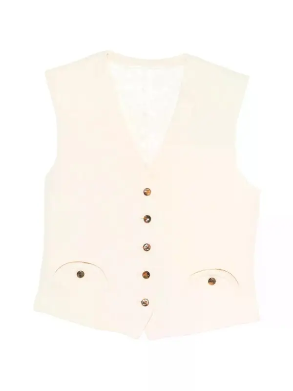 BLAZÉ MILANO Buttoned Waistcoat - Yellow