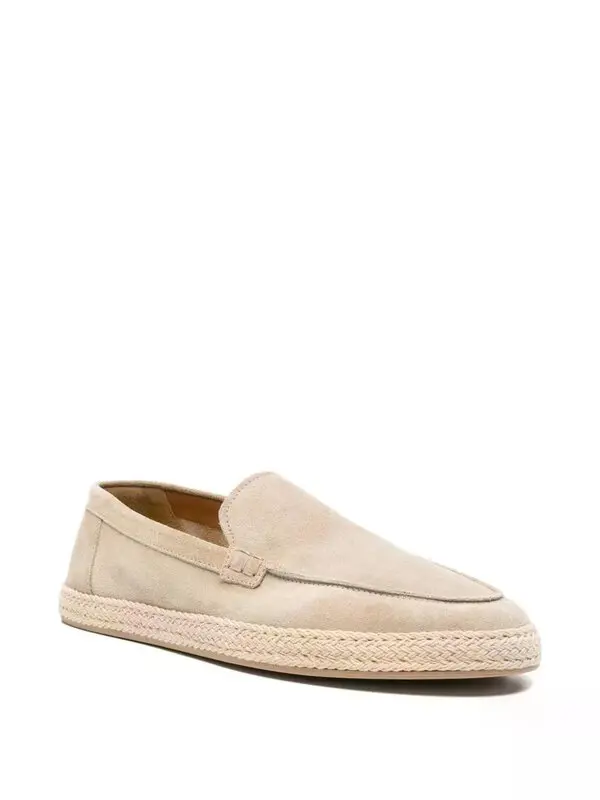 DOUCAL'S Leather Espadrille - Neutrals