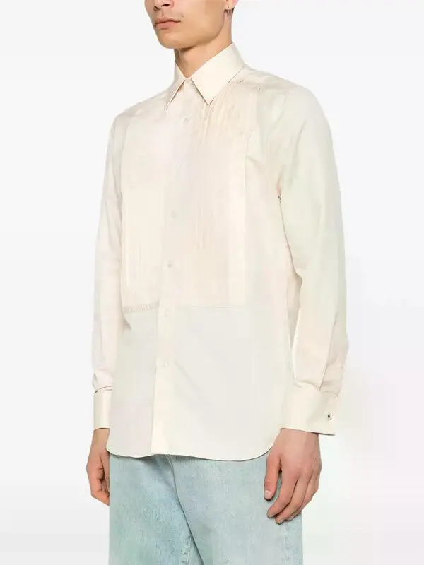LARDINI Paethos Textured Shirt - Neutrals