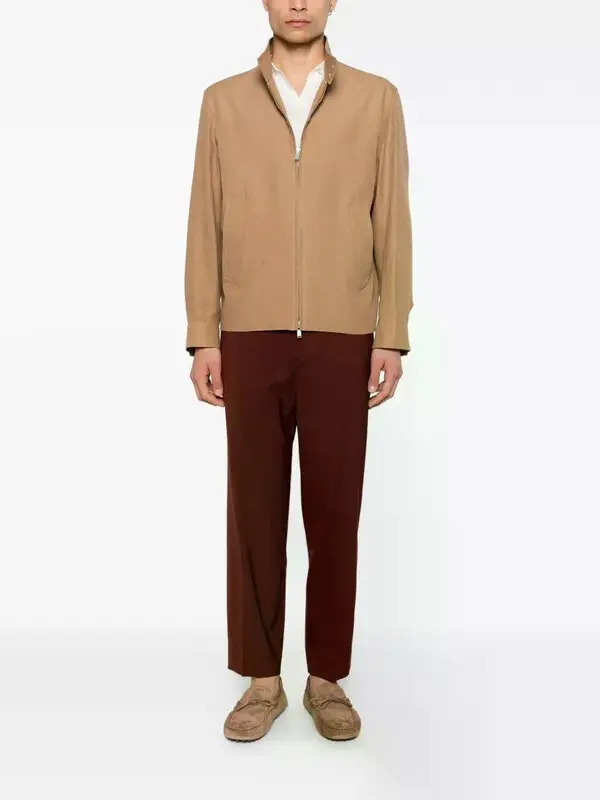 LARDINI Zip-front Jacket - Neutrals