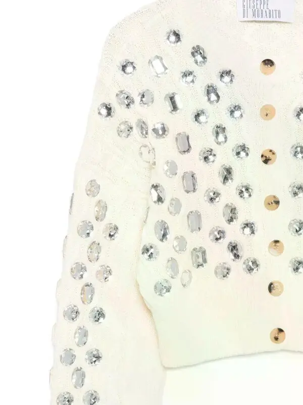 Giuseppe Di Morabito Embellished Button Cardigan - Neutrals