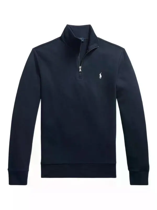 Polo Ralph Lauren Embroidered Quarter-zip Sweatshirt - Blue