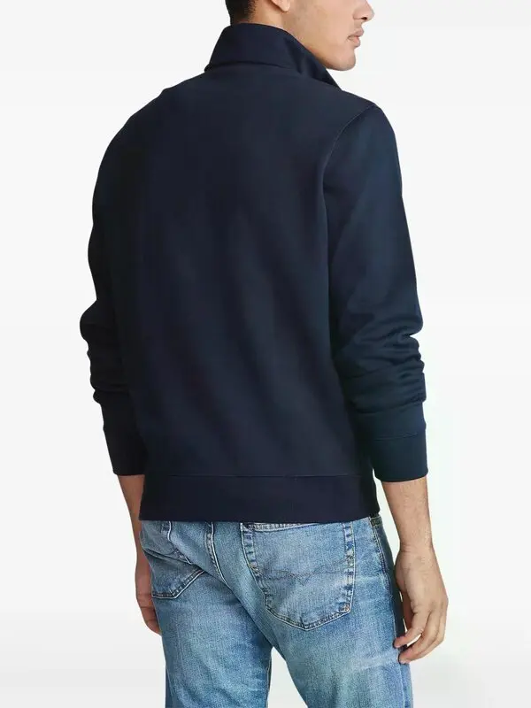 Polo Ralph Lauren Embroidered Quarter-zip Sweatshirt - Blue