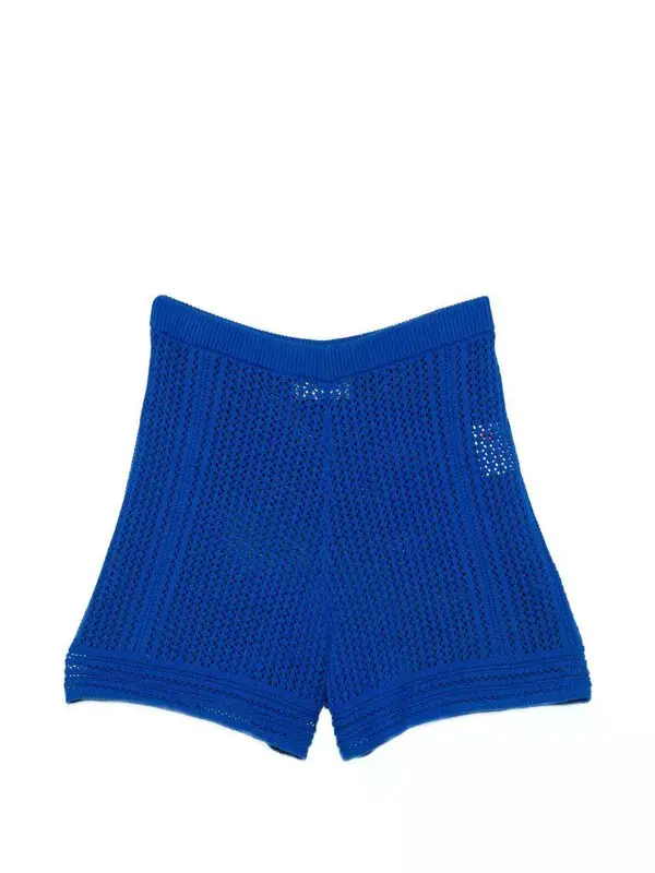 Eric Bompard Crocheted Shorts - Blue