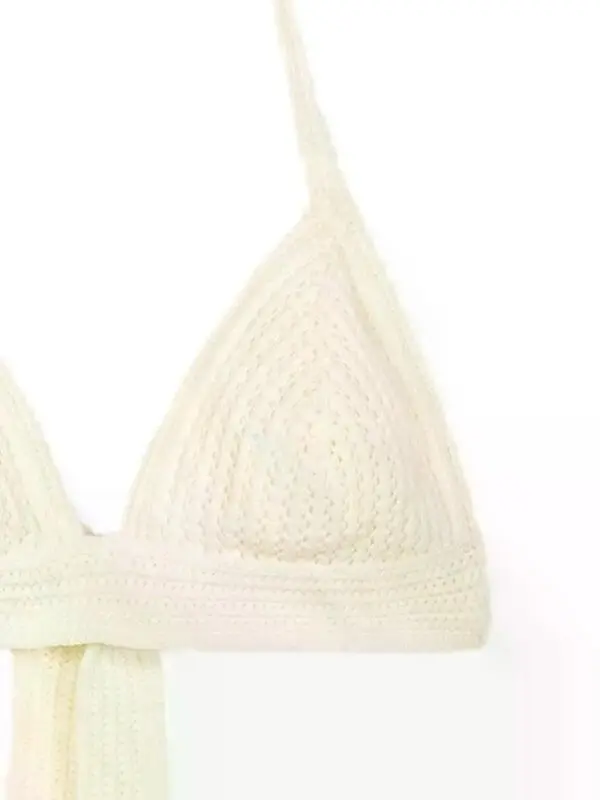 Eric Bompard Crochet V-neck Bikini Top